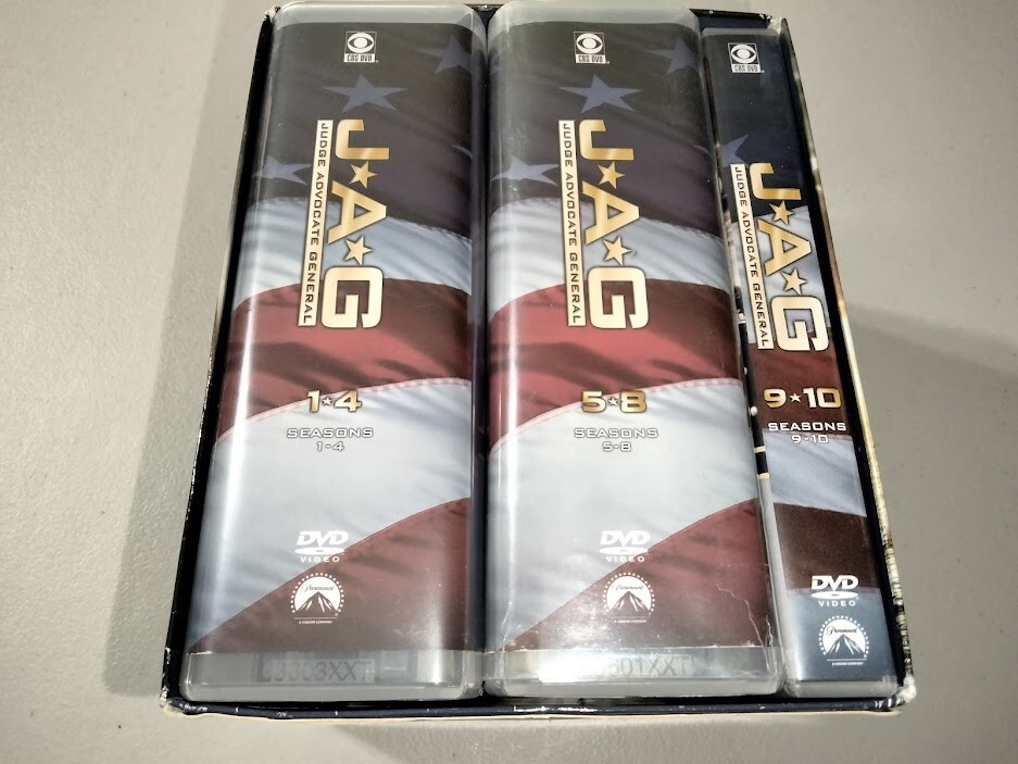 Jag the Complete Series DVD 55 Disc 10 Seasons Crime Drama David James ...