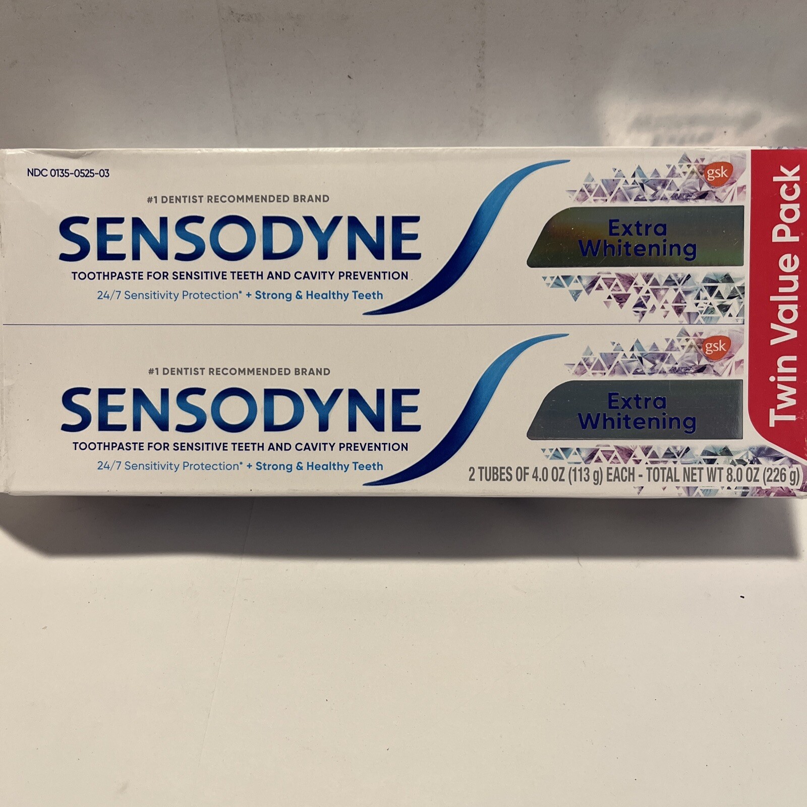 Sensodyne Extra Whitening Toothpaste 2 Pack for Sensitive Teeth 4 Oz ...