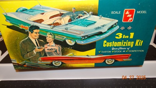 Vintage AMT car model kit 1959 Imperial unbuilt 3 in 1 customizing kit ...