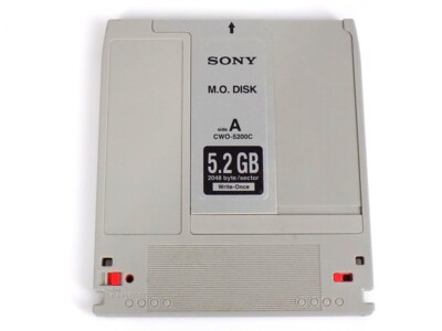Sony CWO-5200C 5.25 Inch 5.2GB WORM Media Write Once Magneto Optical MO ...