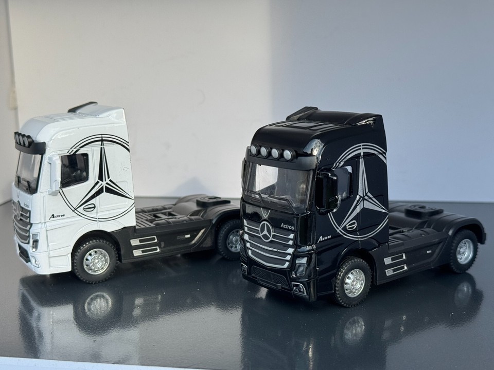 Mercedes Metal Model Die Cast Alloy Truck Lorry Trailer Rig LGV HGV Toy ...