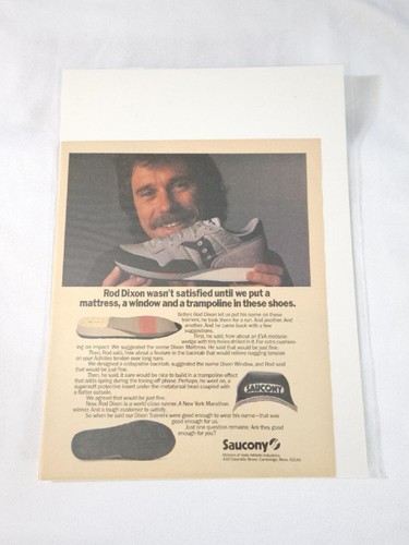 Saucony Proof Print Ad, Rod Dixon, 10x12, (BM178) | eBay