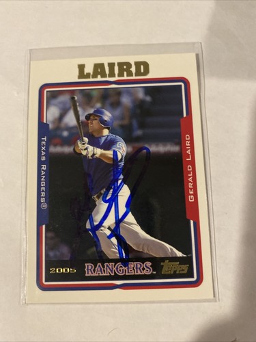 Gerald Laird autographed Baseball Card (Texas Rangers) 2005 Topps #260 ...