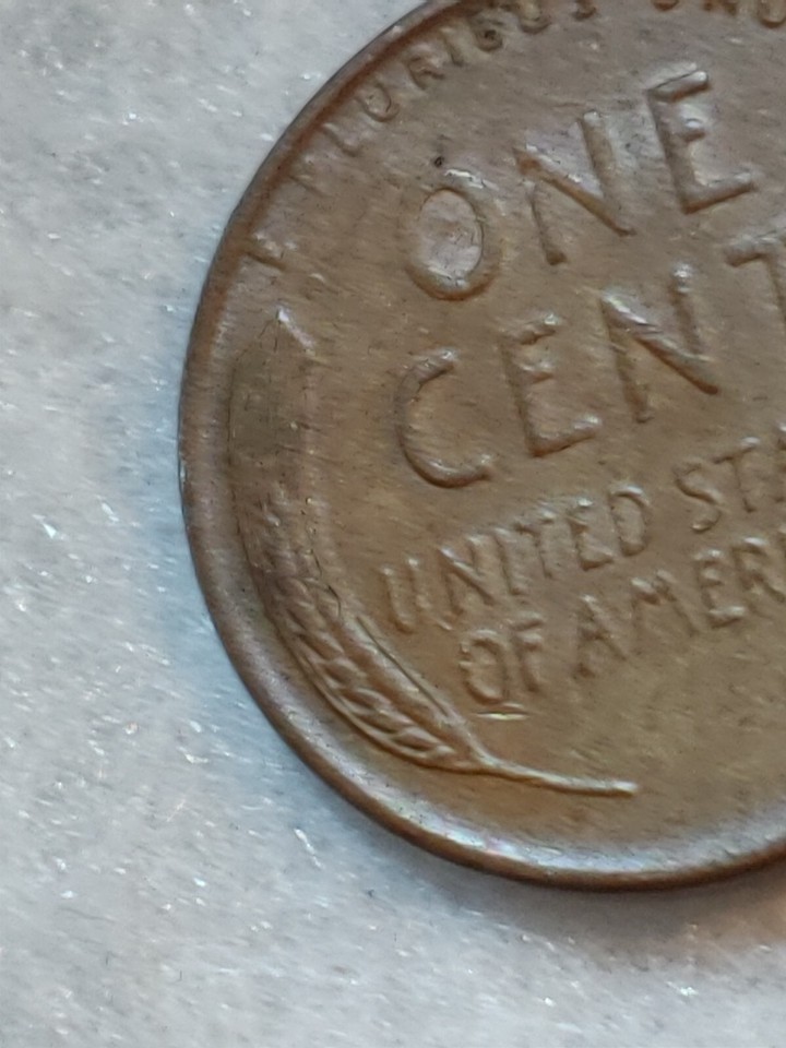 RARE - 1955 D - Error - Wheat Penny “L” In Liberty up rim due to offset ...