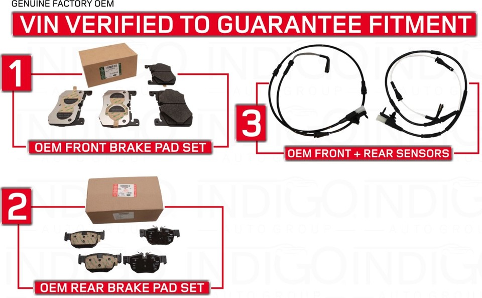 Genuine Land Rover/ Range Rover Velar SV Brake Kit + Sensors (Genuine ...