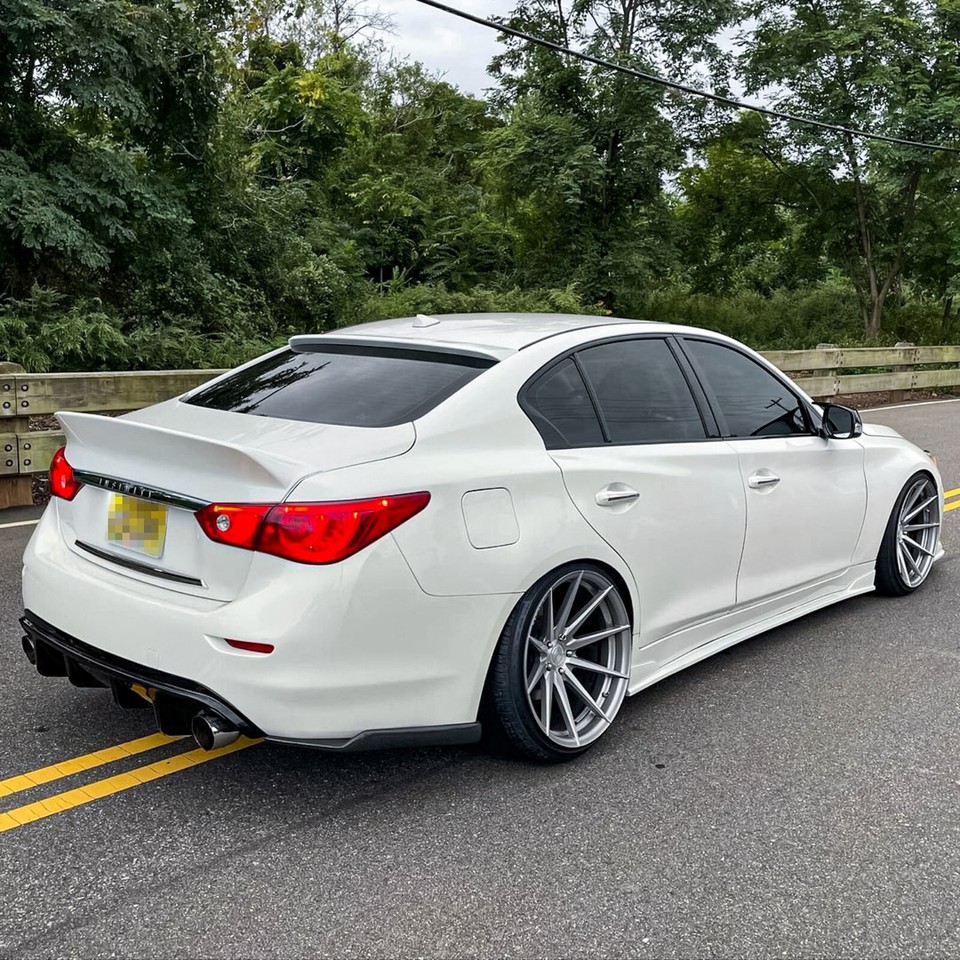 Ducktail Spoiler for Infiniti Q50 Nissan Skyline V37 Duckbill rear ...
