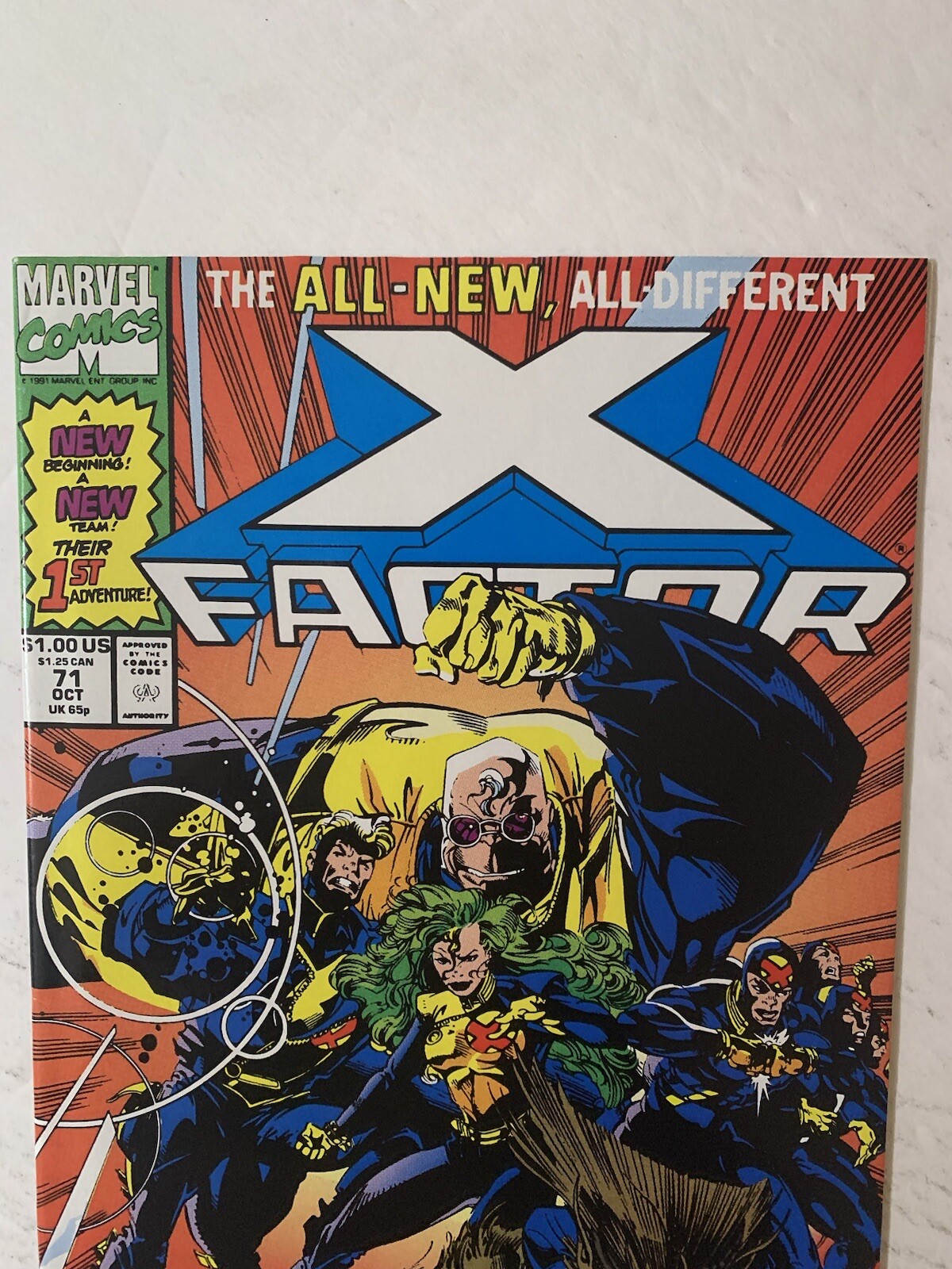 X-Factor 71 🔑1st Team App WOLFSBANE🔥1st Adventure🔥HAVOK🔥1991 Comics🔥NM ...