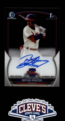 2023 BOWMAN CHROME BRYAN RINCON AUTO PHILADELPHIA PHILLIES | eBay
