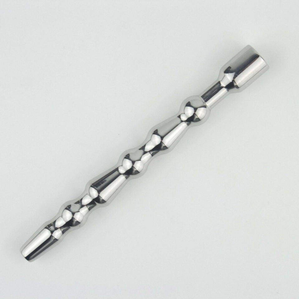Male Stainless Steel Beads Long Urethral Plug Sounding Penis Plug Rod ...
