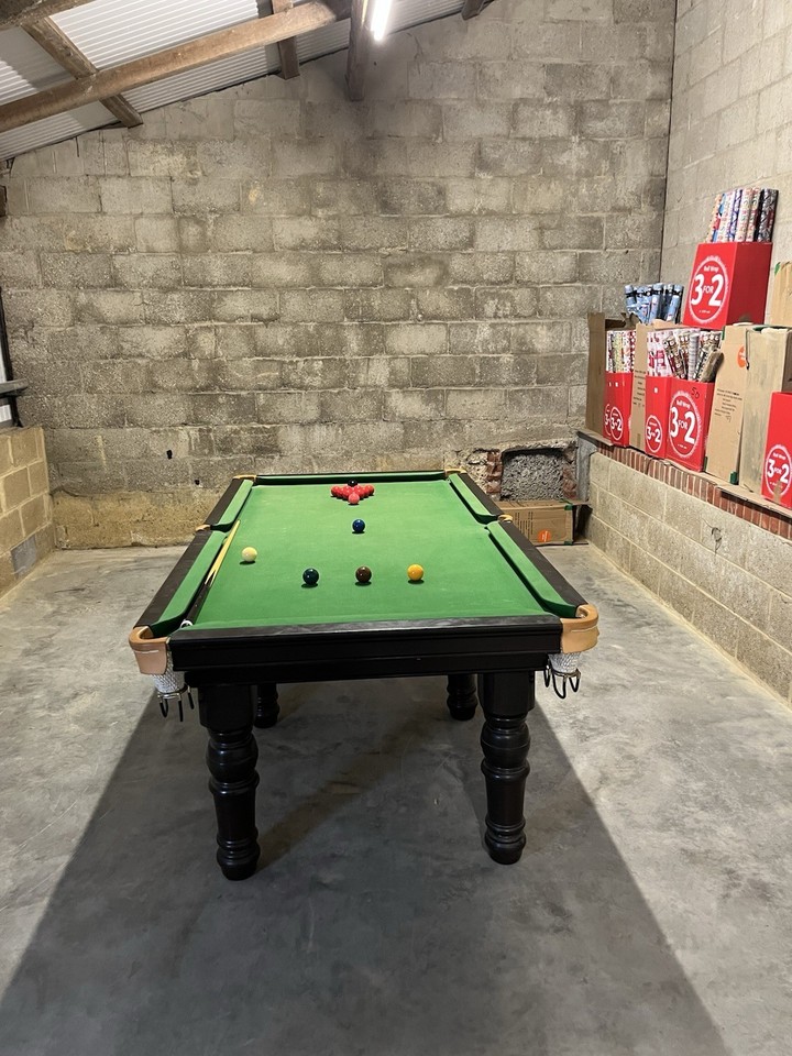 8 Foot By 4 Foot Slate Bed Snooker Table, Excellent Condition, | eBay UK