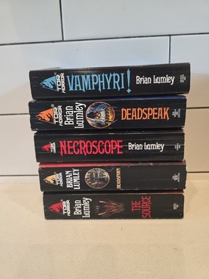 Brian Lumley Book Lot of 5 Necroscope & Vamphyri TOR PB Both 1st Prints ...