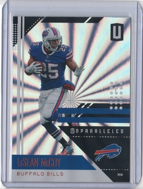 LESEAN MCCOY 2018 Panini Unparalleled SHINE Refractor #21 Eagles BILLS ...