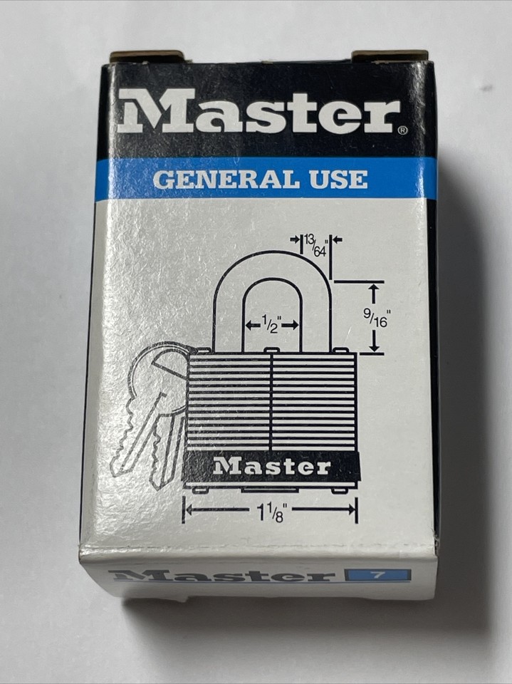 General Lock Master Padlock; Keyed Alike- Key Included- Small Padlock | eBay