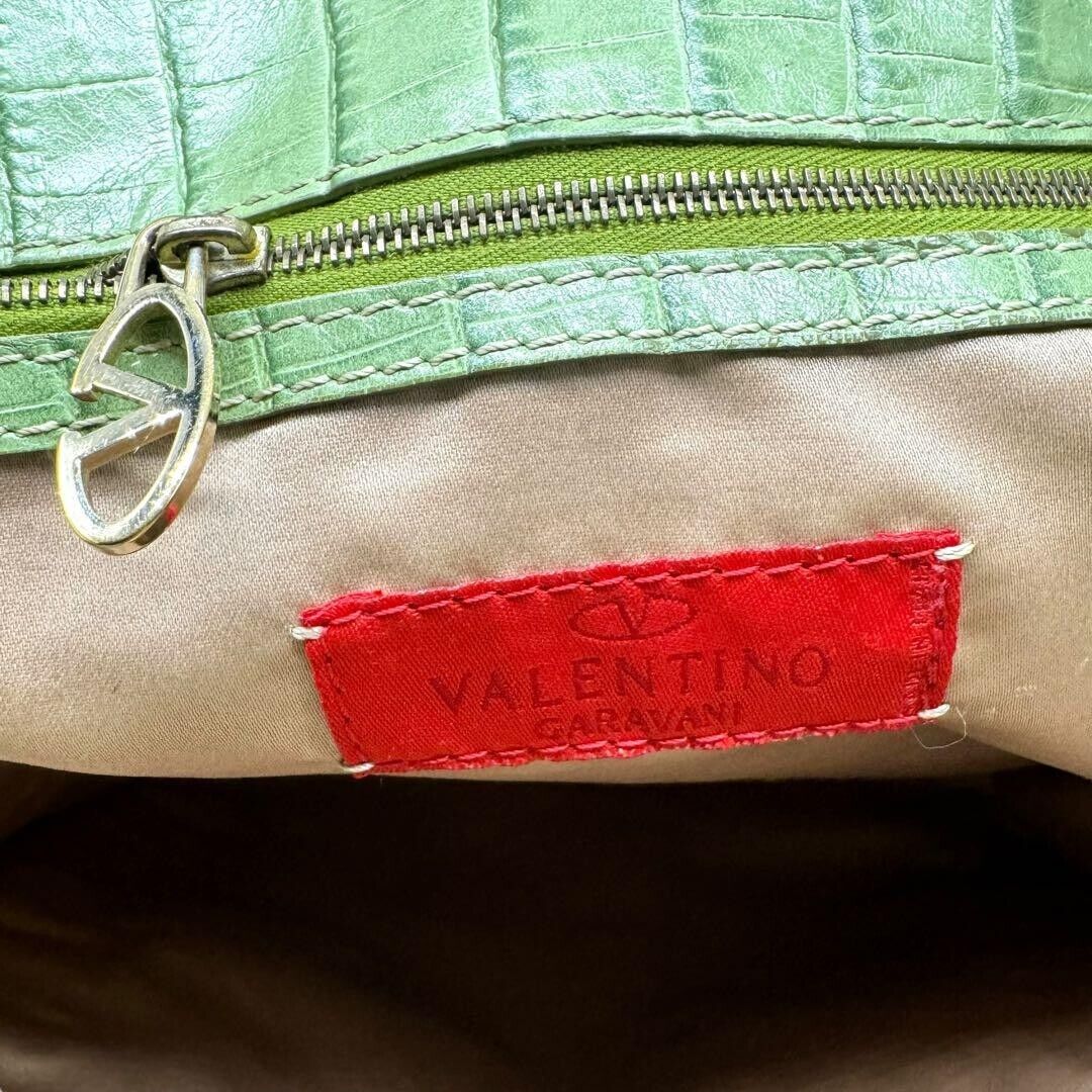 Valentino Tote Bag Green 14.7 inch Canvas USED JAPAN | eBay Valentino Tote Bag Green 14.7 inch Canvas USED JAPAN | eBay