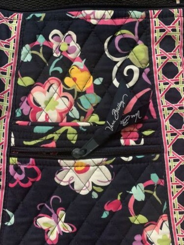 Vera Bradley Retired Ribbons Pattern Hipster Crossbod… - Gem