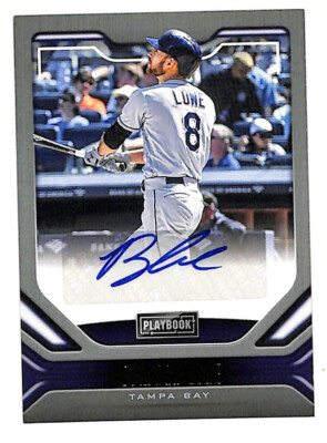 2020 Panini Chronicles Brandon Lowe Playbook Auto Autograph Card Rays ...
