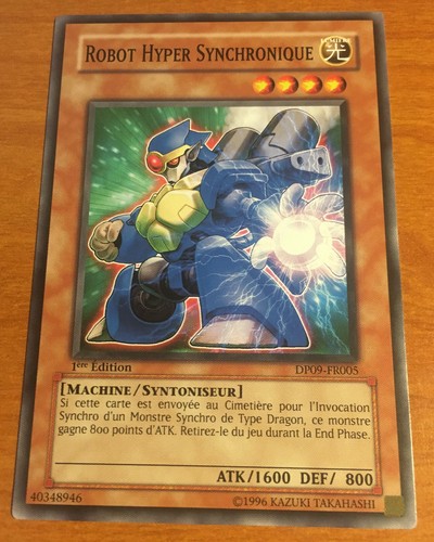Carte Yu Gi Oh ! Robot Hyper Synchronique DP09-FR005 (commune) 1er Edition NEUVE | eBay