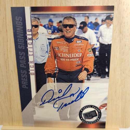 2000 Press Pass NASCAR - Signings DICK TRICKLE Autograph | eBay