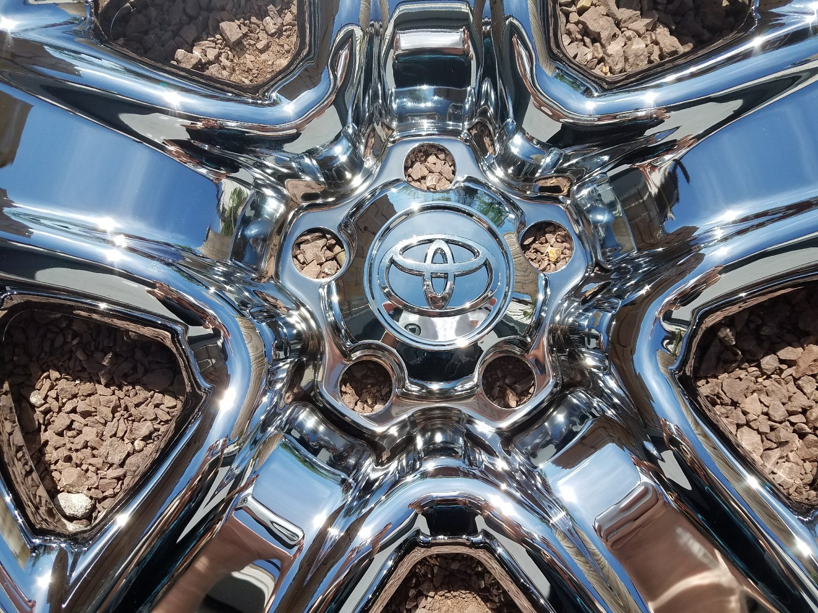 New 2006 07 08 09 10 11 2012 RAV 4 RAV4 17" Chrome Wheel Skins Hubcaps ...