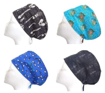 Orthopaedic Anatomy Bones Toggle Scrub Cap Doctor Theatre Nurse ...