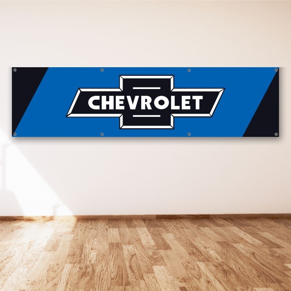Chevrolet 2x8 ft Banner Corvette Camaro Chevy Car Truck Racing Sign ...