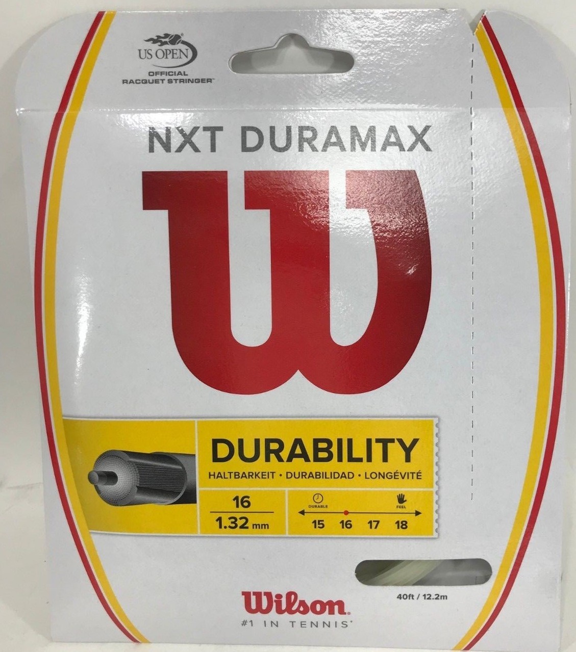 Wilson - WRZ943200 - NXT Duramax 16 Tennis Raquet String - Natural ...