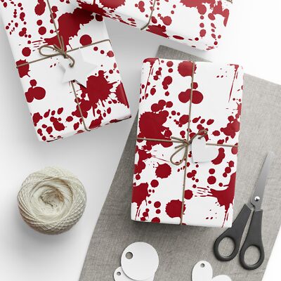 Blood Splatter Wrapping Paper | eBay