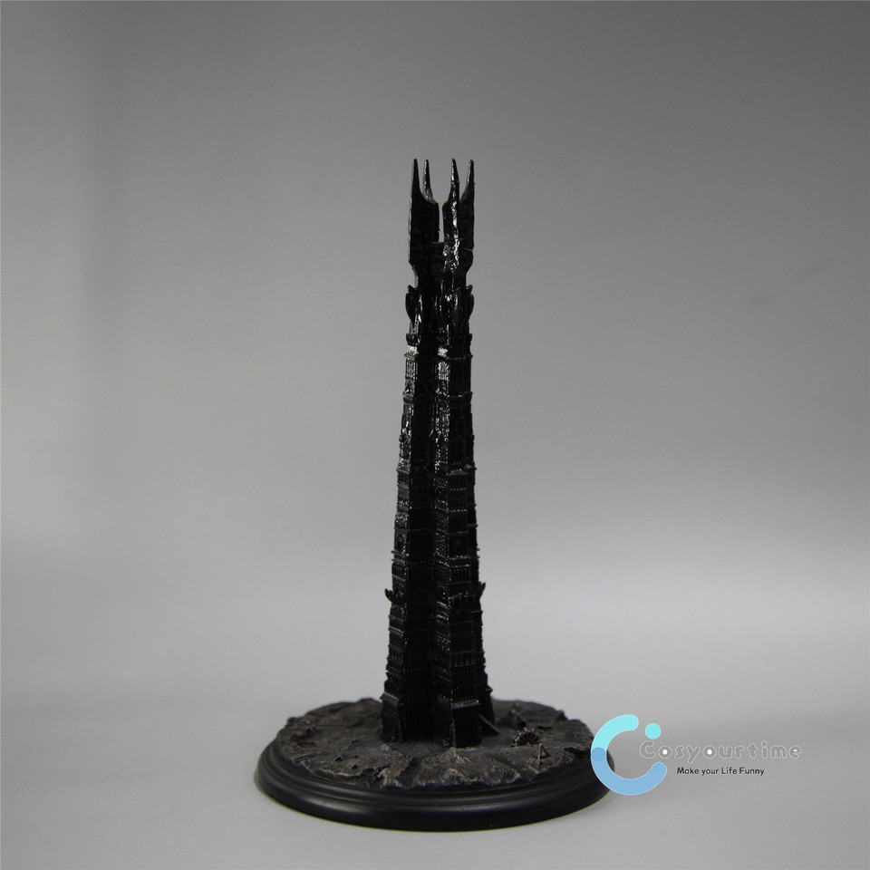 The Lord of The Rings Isengard Orthanc Black Tower Model Figure Statue ...