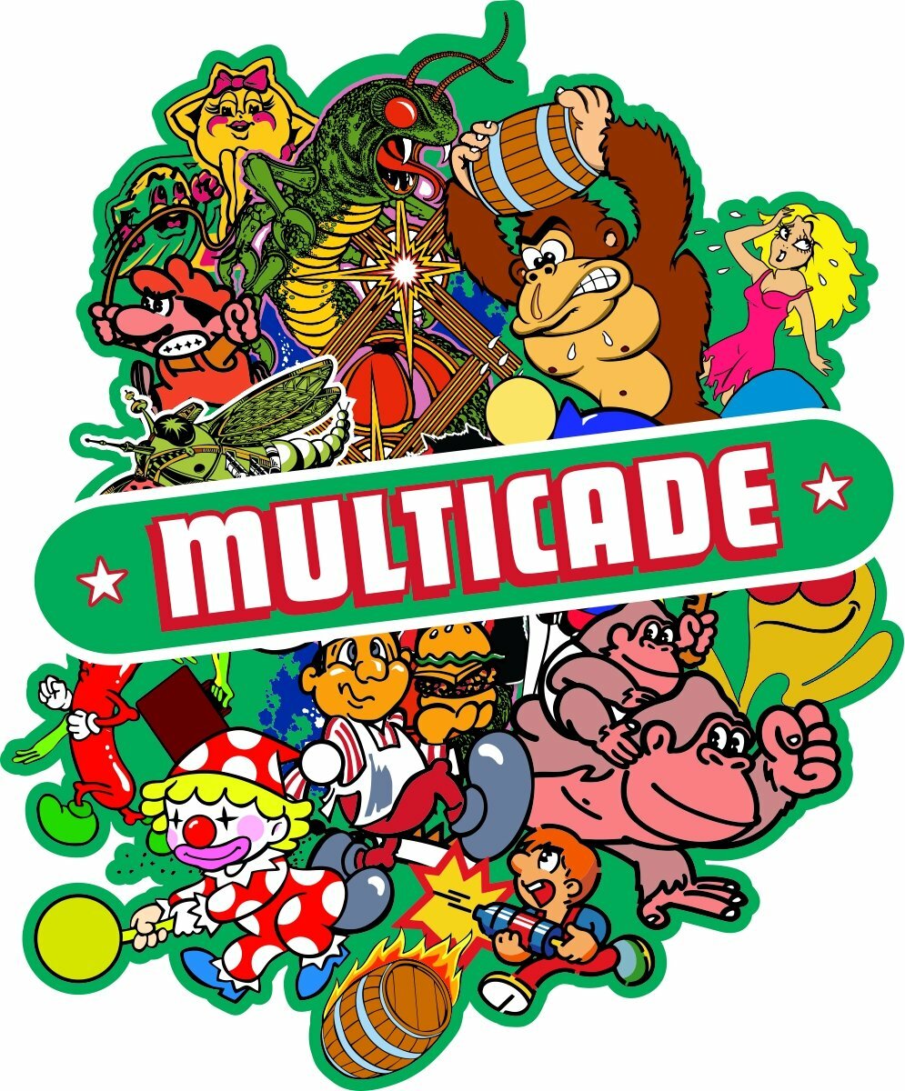 Multicade Arcade Cabinet Game Graphic Artwork Side art Set of 2 - Mame ...