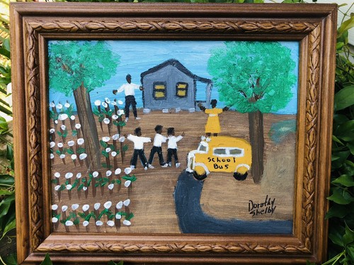 Outsider Southern Primitive Folk Art Acrylic Painting "Cousin Willie's ...