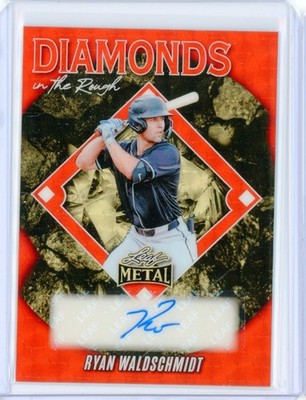 2025 Leaf Metal RYAN WALDSCHMIDT Red Flood Superfractor Autograph RC ...