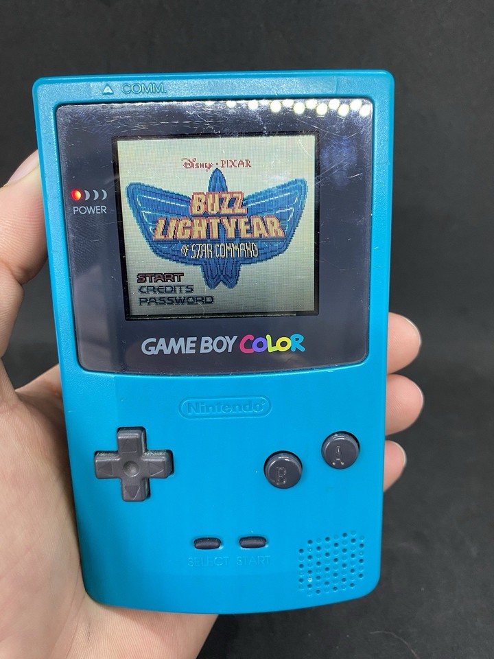 Nintendo GameBoy Color GBC Teal Blue Handheld System Tested + Buzz ...