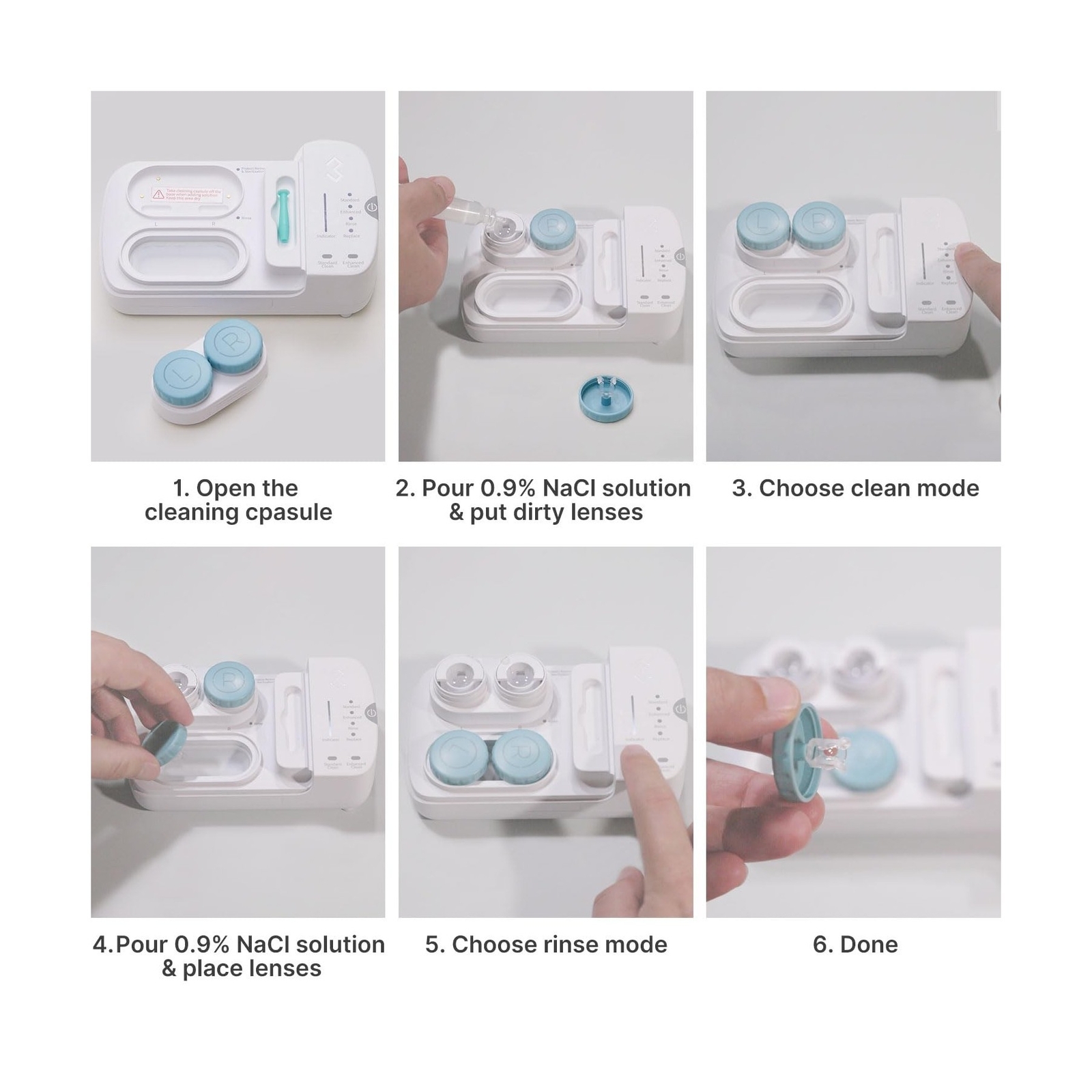 ReO2 RGP Lens Cleaner (White), Fit Rigid Gas Permeable (RGP) and ...