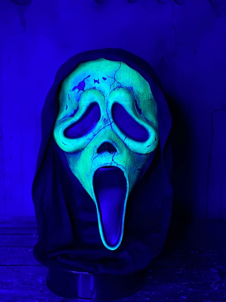 STAB Scream 6 Ghostface Mask Rehaul Green Glow in the Dark Billy Loomis ...