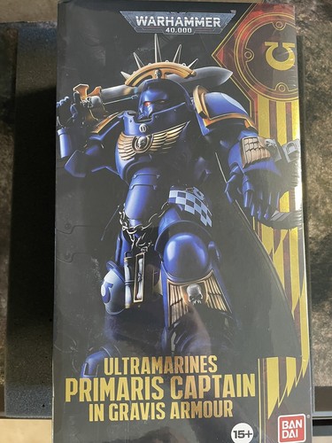 Ultramarines Primaris Captain in Gravis Armour Warhammer 40,000 Bandai ...