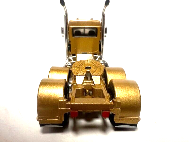 DCP FIRST GEAR 1/64 SCALE 379 PETERBILT DAY CAB, GOLD WITH BLACK STRIPE ...