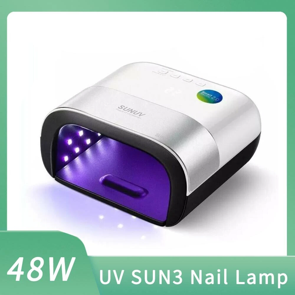 48w SUN3 LED UV Nail Lamp Gel Nail Dryer Pedicure Machine Cure Manicure UK | eBay