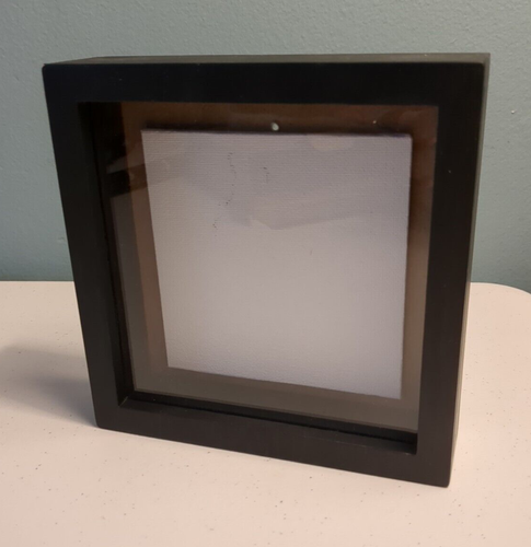 NIB 5x5 Small Shadow Box Frame Wood Display Case for Memorabilia Black ...