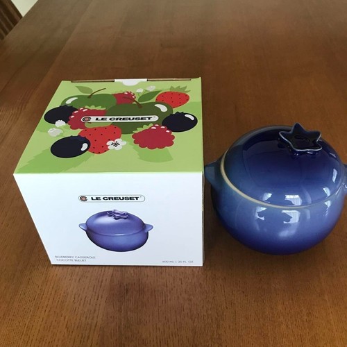 LE CREUSET FRUIT BERRIES STRAWBERRY BLUEBERRY & RASPBERRY Cocotte Stone ...