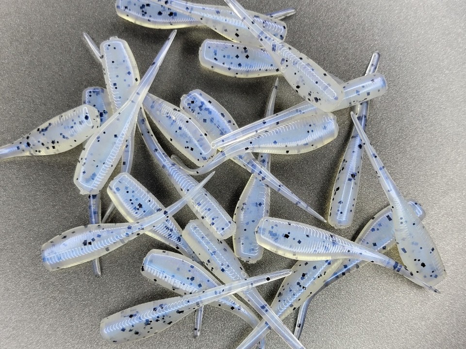 (24) 2" SLAB HUNTER "Monkey Milk" GRUBS JIGS CRAPPIE PANFISH STINGER ...