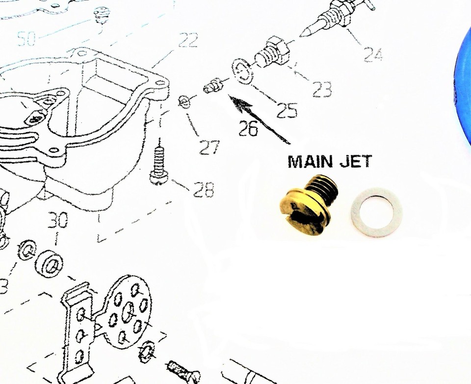 ZENITH Carburetor Main Jet fit Wisconsin TJD 13420 L63BL 13452 LZ63BC ...