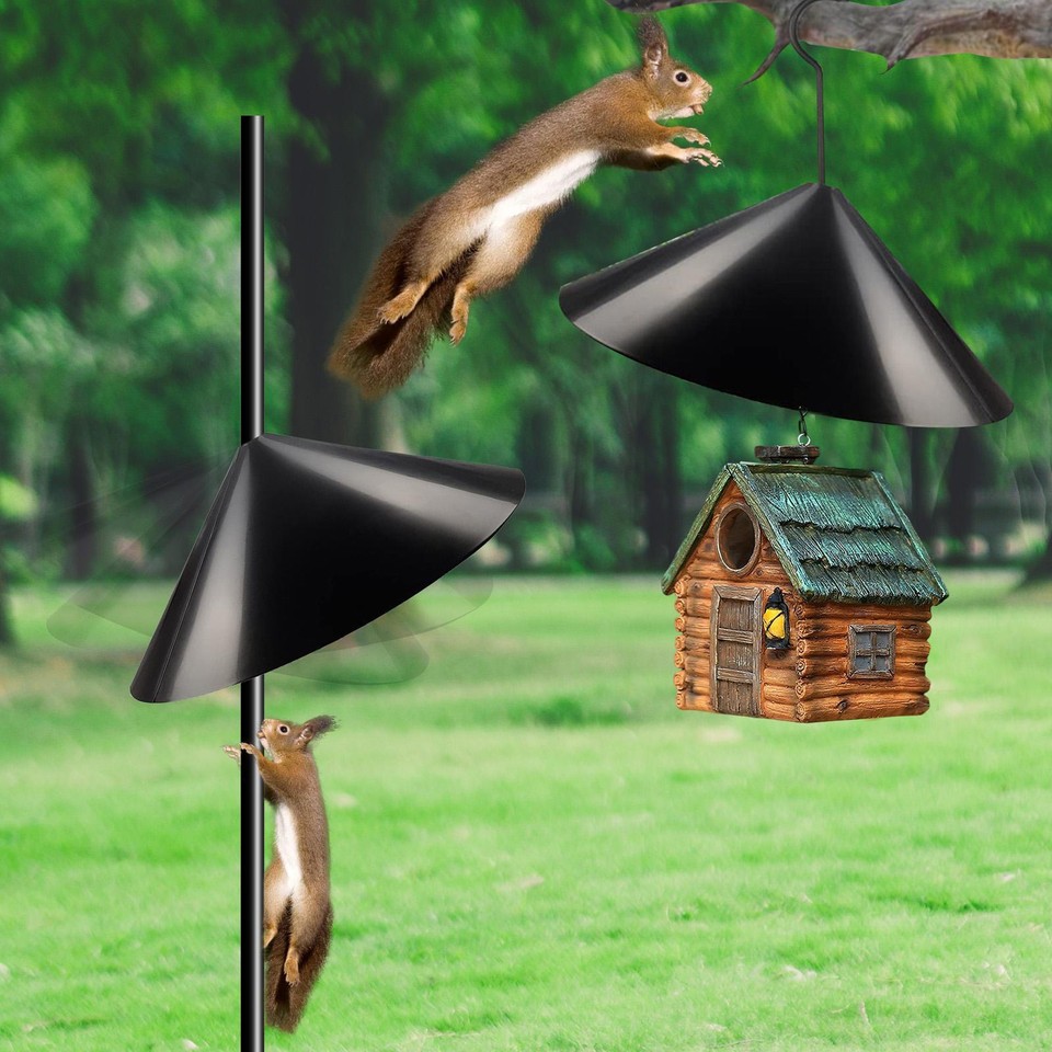 Hanging Squirrel Baffle Wrap Around Raccoon & Squirrel Proof for Bird ...