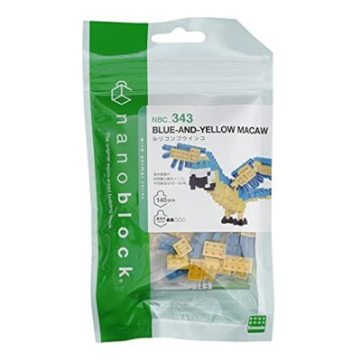 Kawada Nano Block BLUE-AND-YELLOW MACAW Building block NBC_343 JAPAN ...