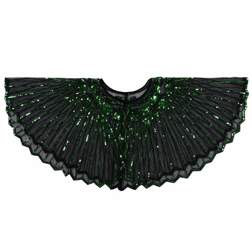 Vintage 1920S Flapper Cover Up Sequins Shawl Wrap Women Evening Cape ...