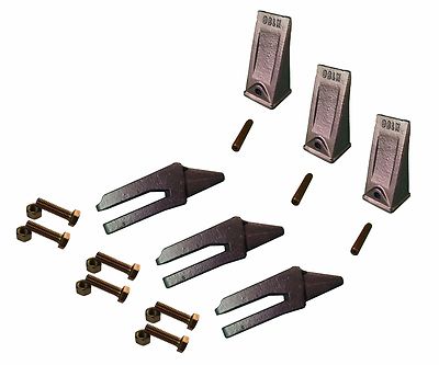 3 - Mini Excavator, 156 Series, Bolt On Shank, Bucket Teeth & Pins ...