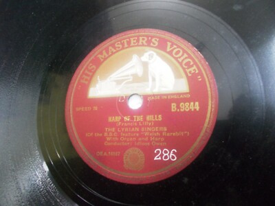 The Lyrian Singers Harp Of The Hills Welsh Rarebit Rare 78 Rpm Record ...