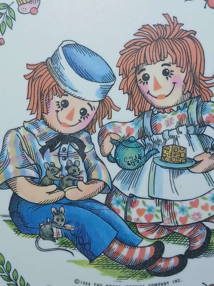 Vintage 1969 Raggedy Ann Raggedy Andy Plate Oneida Deluxe | eBay