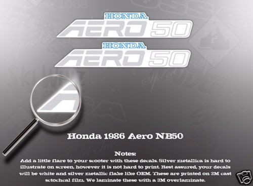 HONDA 1986 AERO NB50 DECAL GRAPHIC SET LIKE NOS | eBay