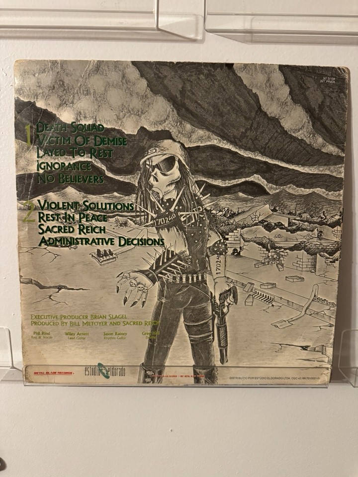 Sacred Reich - Ignorance ( OG Brazil Press With Inner Vinyl Record) | eBay