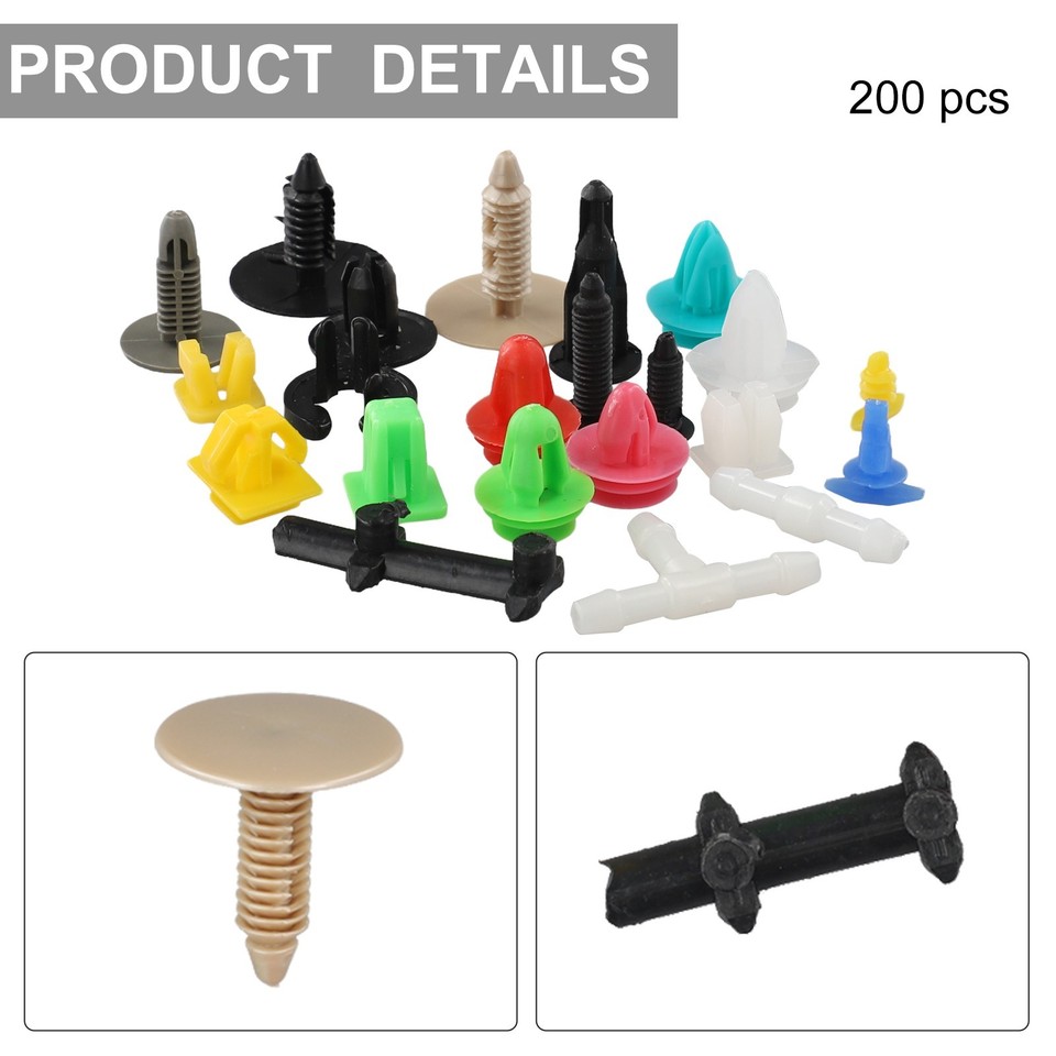 Clip Car Rivet Driver Fasteners Moulding Plastic Push Replacement Screw ...